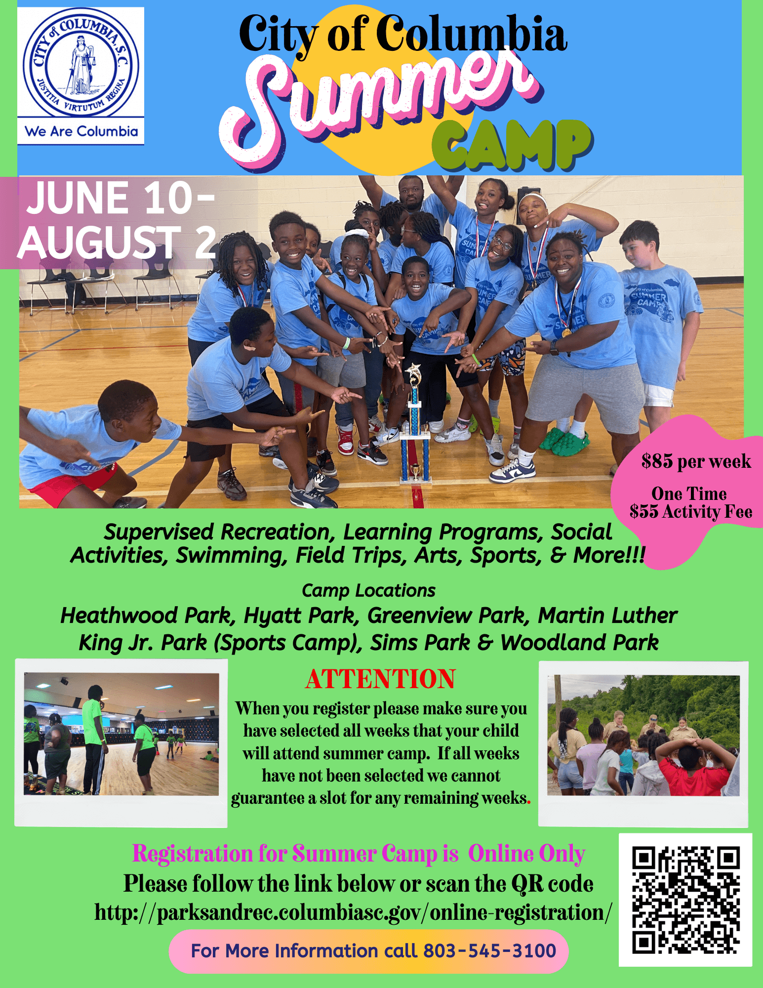 Summer Camp - Parks & Recreation